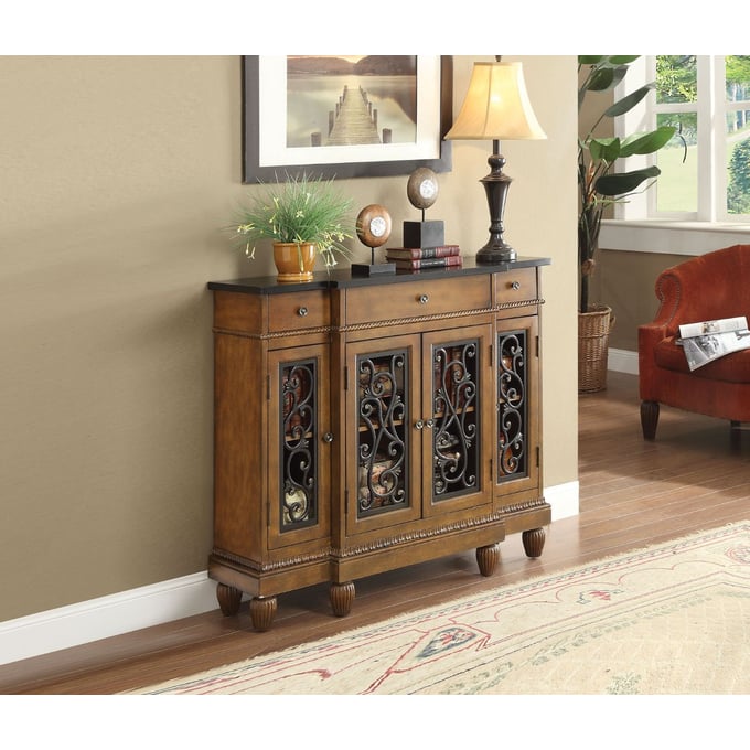 Acme Furniture Vidi Oak Console Table | The Classy Home